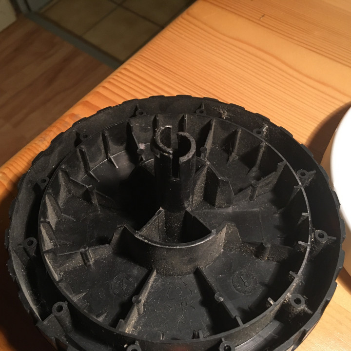 3D Printable Wheel for Vacuumcleaner (Einhell) by Imperator