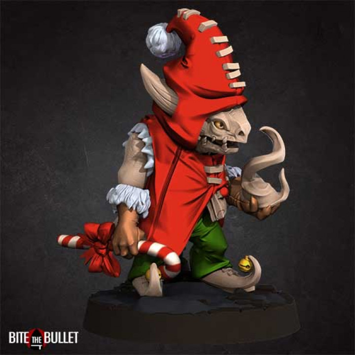 3D Printable Kobold Sorcerer (+Christmas Version) by Bite the Bullet