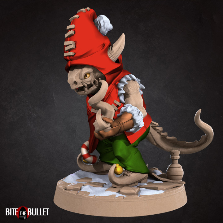 3D Printable Kobold Sorcerer (+Christmas Version) by Bite the Bullet