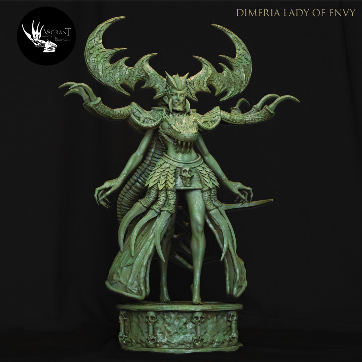 3D Printable Dimeria Lady of Envy by Vagrant Miniatures