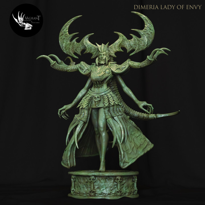 3D Printable Dimeria Lady of Envy by Vagrant Miniatures