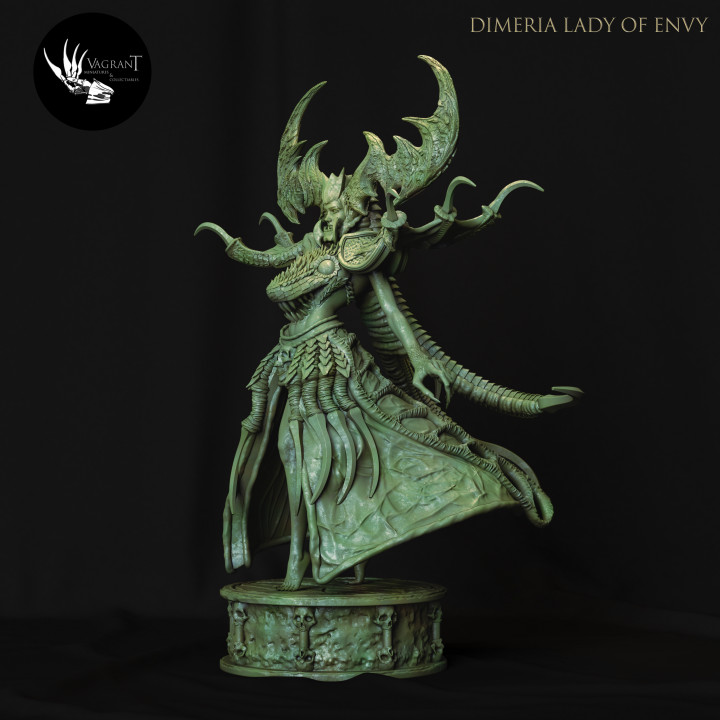 3D Printable Dimeria Lady of Envy by Vagrant Miniatures