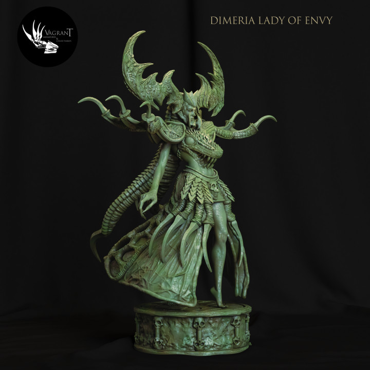 3D Printable Dimeria Lady of Envy by Vagrant Miniatures