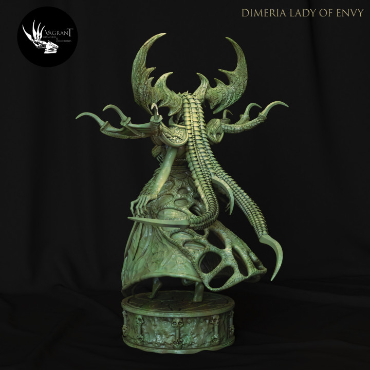 3D Printable Dimeria Lady of Envy by Vagrant Miniatures