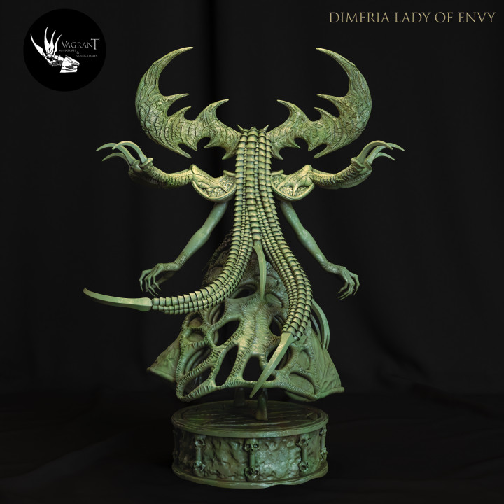 3D Printable Dimeria Lady of Envy by Vagrant Miniatures
