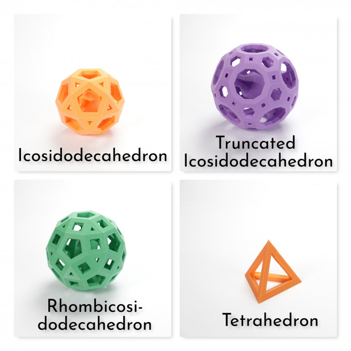3D Printable Pleaseant Polyhedra! by Clockspring