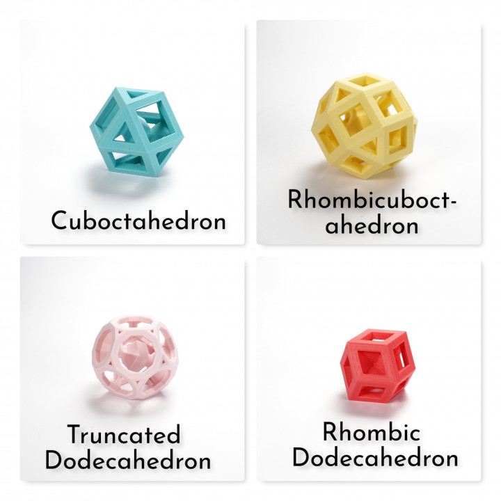 3D Printable Pleaseant Polyhedra! by Clockspring