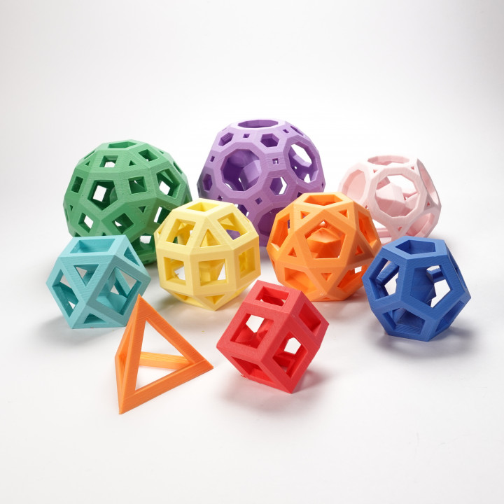 3D Printable Pleaseant Polyhedra! by Clockspring