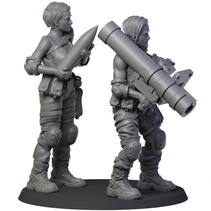 3D Printable Rocket launcher team by Sergeant Hammer