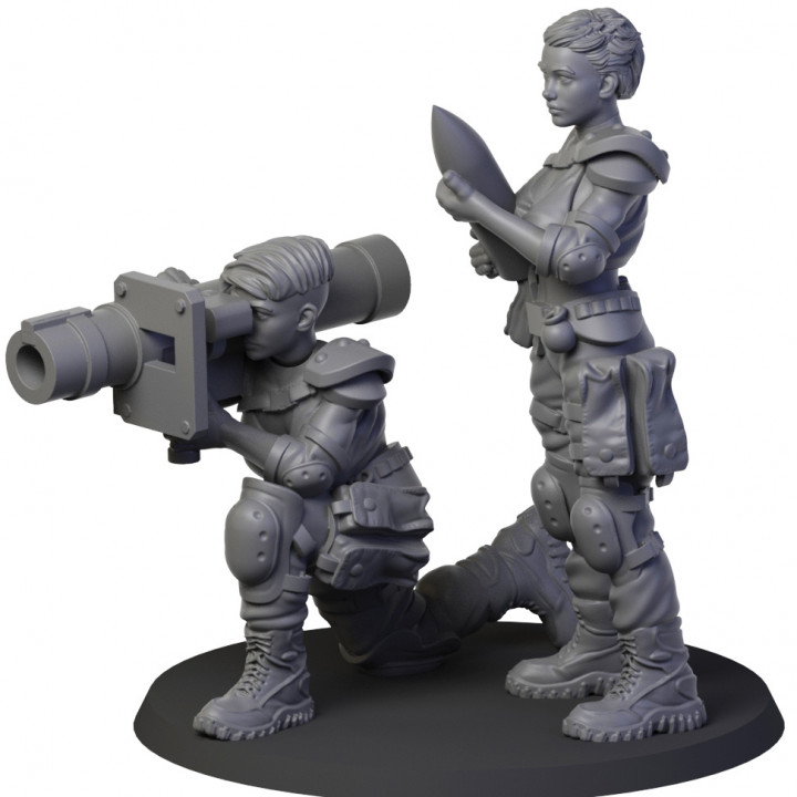 3D Printable Rocket launcher team by Sergeant Hammer