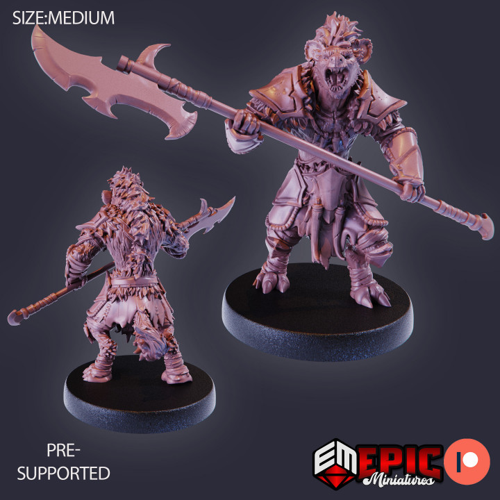 3D Printable Gnoll Tribe Set / Hyena Hybrid / Classic Creature by Epic ...