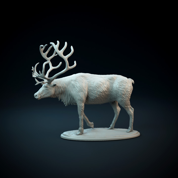 3D Printable Reindeer by Dino and Dog