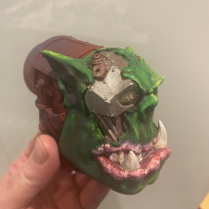 3D Printable MrModulork's Bionik Orc Heads - Set A by MrModulork