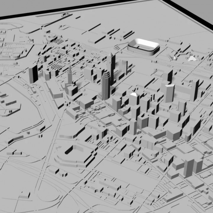 3D Printable 3D Cleveland | Digital Files | 3D STL File | Cleveland 3D ...
