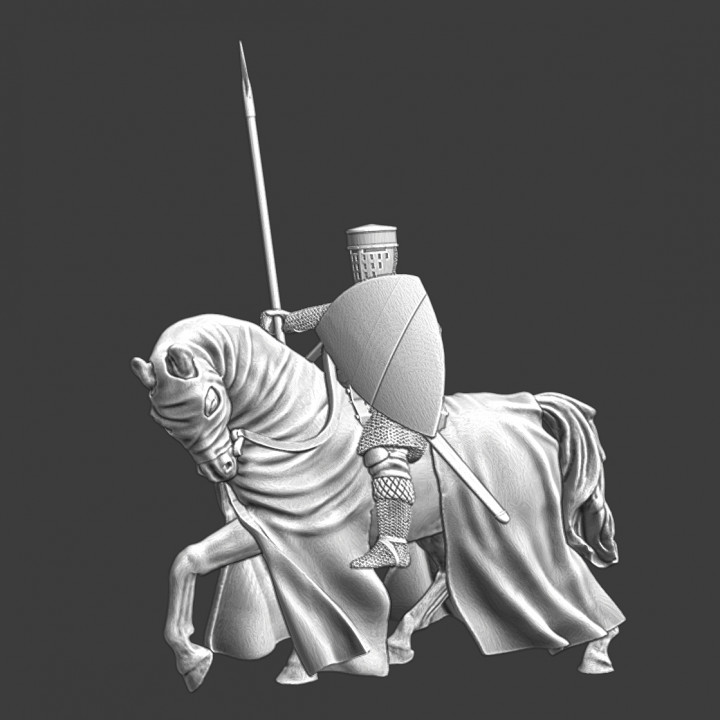 3D Printable Early medieval Nordic knight by Northern Crusades Miniatures