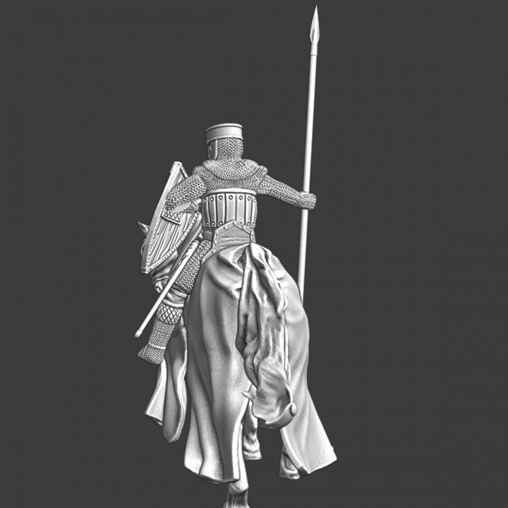 3D Printable Early medieval Nordic knight by Northern Crusades Miniatures