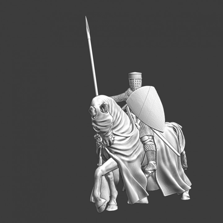 3D Printable Early medieval Nordic knight by Northern Crusades Miniatures