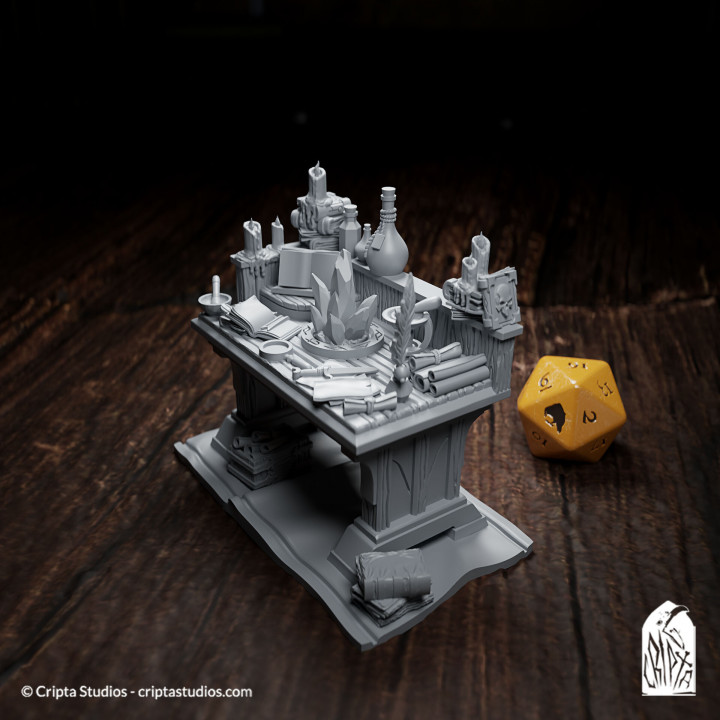 3D Printable Alchemy Table and Chair - Prop | The Call of the ...