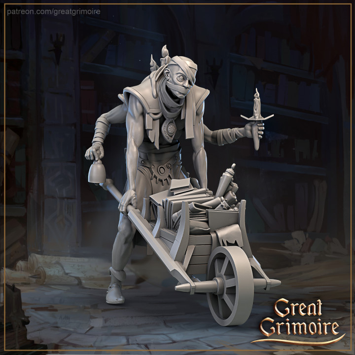 3D Printable Halls of the Secret Sand Library by Great Grimoire