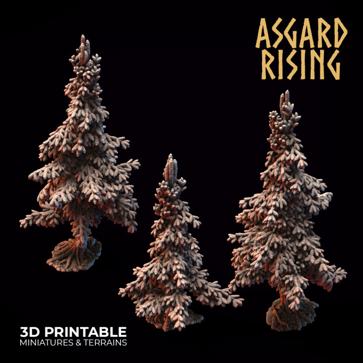 3D Printable Coniferous Forest - Spruce Trees /Modular Set/ by Asgard ...