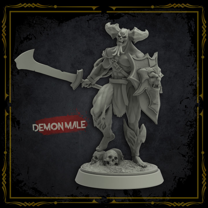 3D Printable DEMON MALE by Ismael Panadero Garcia