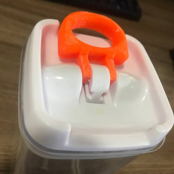 3D Printable Replace Pin Food Storage - Flip Lock Lid Technology by Bruno
