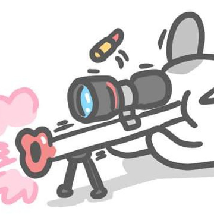 3D Printable Bugcat CAPOO TuTu (Bunny) sniper version by Steven Que