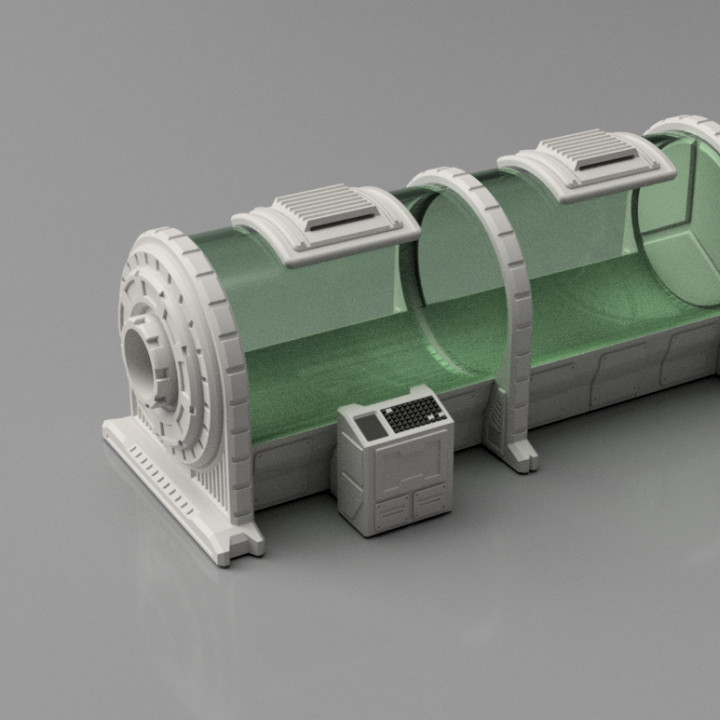 3D Printable Modular Pipes System - Horizontal Lab container by Fr3D ...