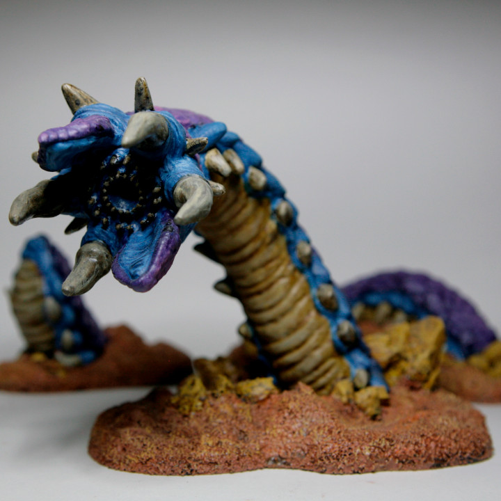 3D Print of Sand Worm [Support-free] by Mimic Tales