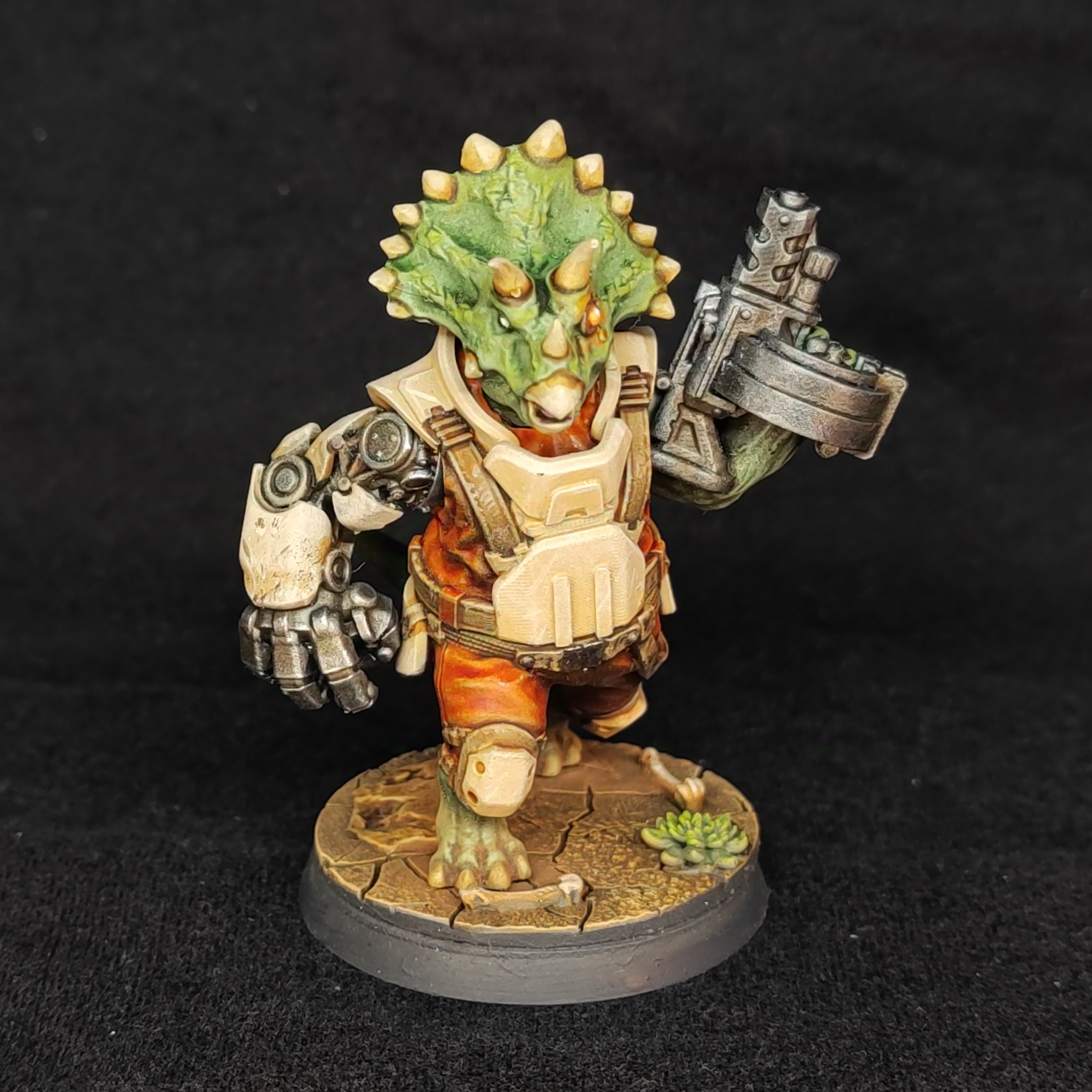 3D Printable Triceratogres - Multipart Miniatures Set by Treadhead Rad