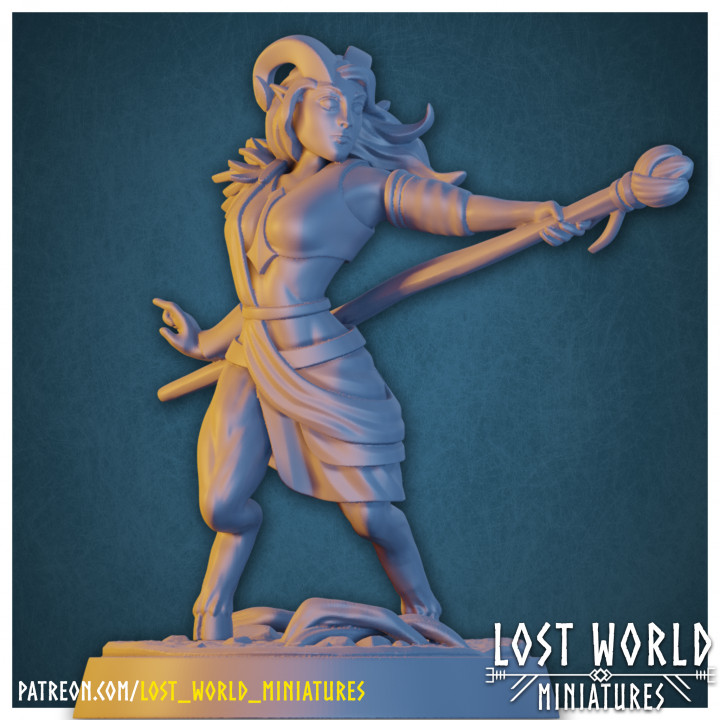 3D Printable Satyr Miniatures set - Supported by Lost World Miniatures