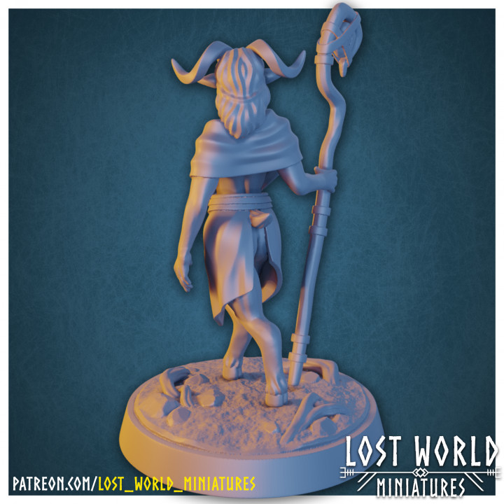 3D Printable Satyr Miniatures set - Supported by Lost World Miniatures