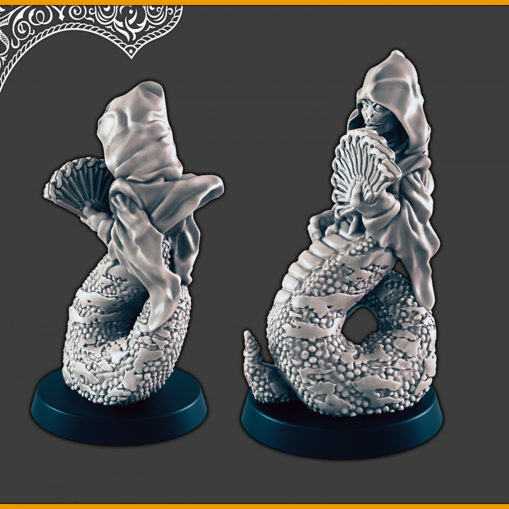 3D Printable Snakefolk - Assassin, Warrior, Bandit, and Sorceress ...