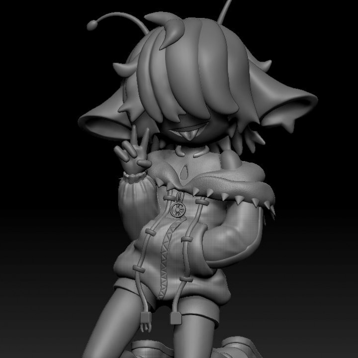 3D Printable Chibi lizard boy by Witchy