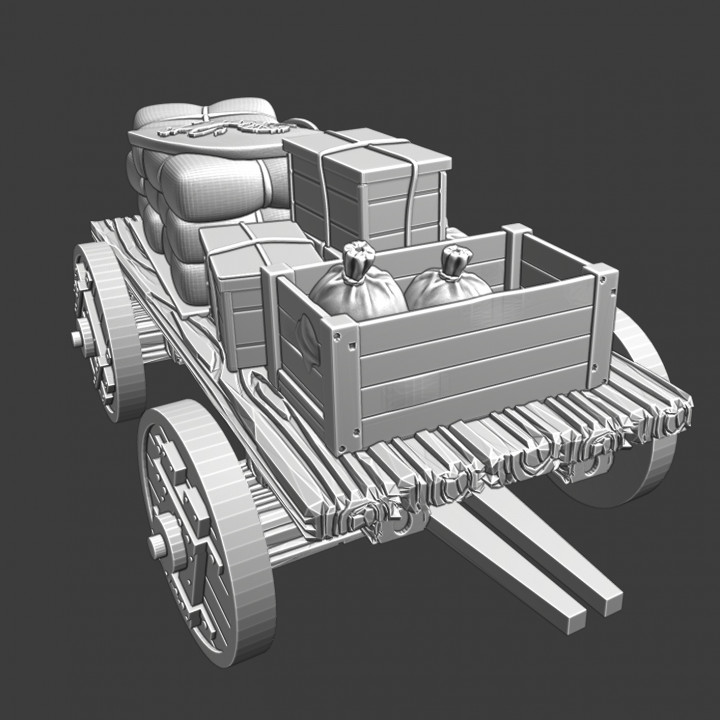 3D Printable Medieval simple supply wagon #1 by Northern Crusades ...