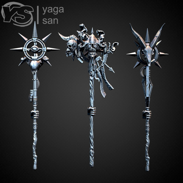 3D Printable CSM STAFFES PACK by Yaga San
