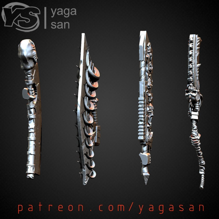3D Printable CSM GREAT SWORD WEAPONS PACK by Yaga San