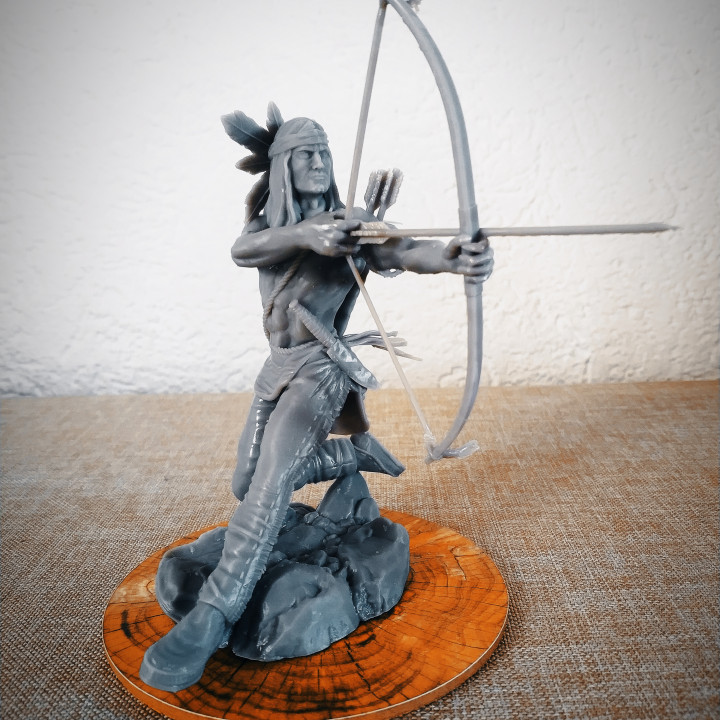 3D Printable Elite Native American Archer by Rudolf Arendt