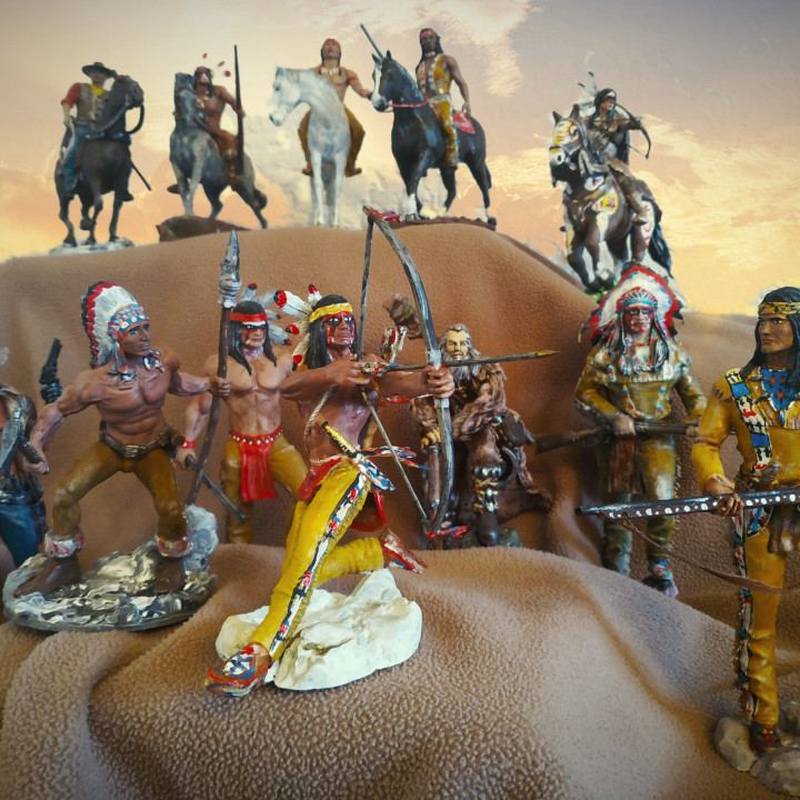 3D Printable Elite Native American Archer by Rudolf Arendt