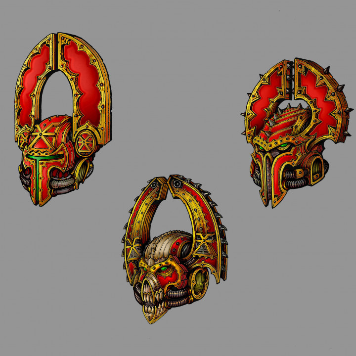 3D Printable Khorne Heads PACK by Yaga San