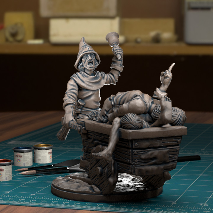 3D Printable Dead Collector [Pre-Supported] by TytanTroll Miniatures