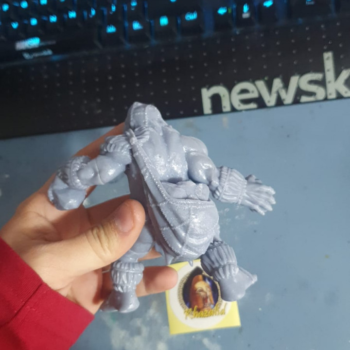 3D Printable Rock thrower cyclops by Games Mythology