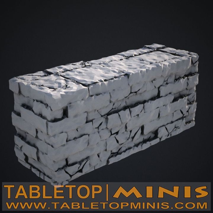 3D Printable Old Stone Platform by TableTopMinis