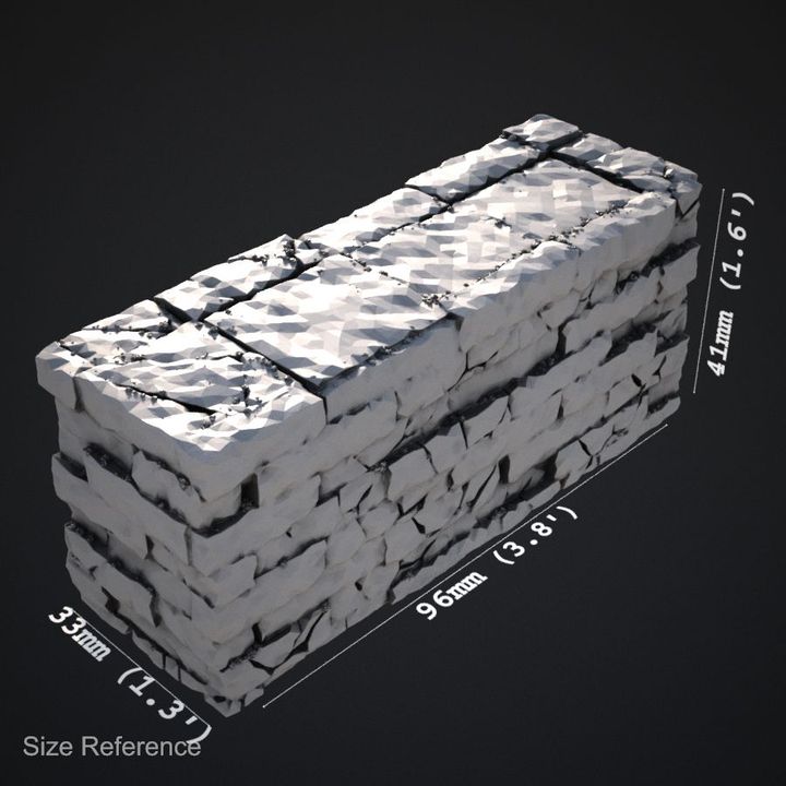 3D Printable Old Stone Platform by TableTopMinis