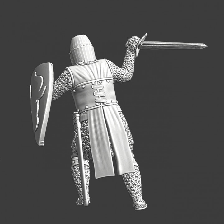 3D Printable Knight with great helmet and sword by Northern Crusades ...