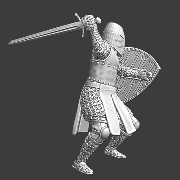 3D Printable Knight with great helmet and sword by Northern Crusades ...