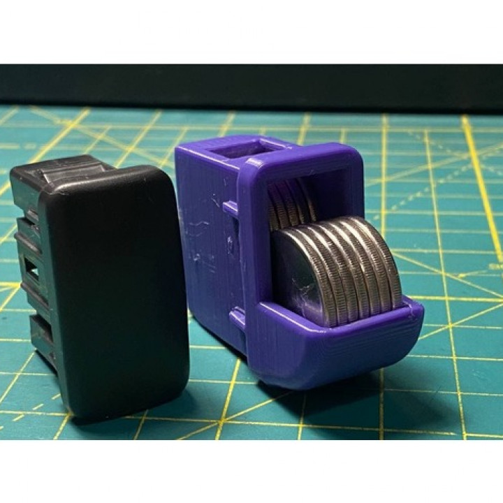 3D Printable Toyota coin holder by 1D-Design