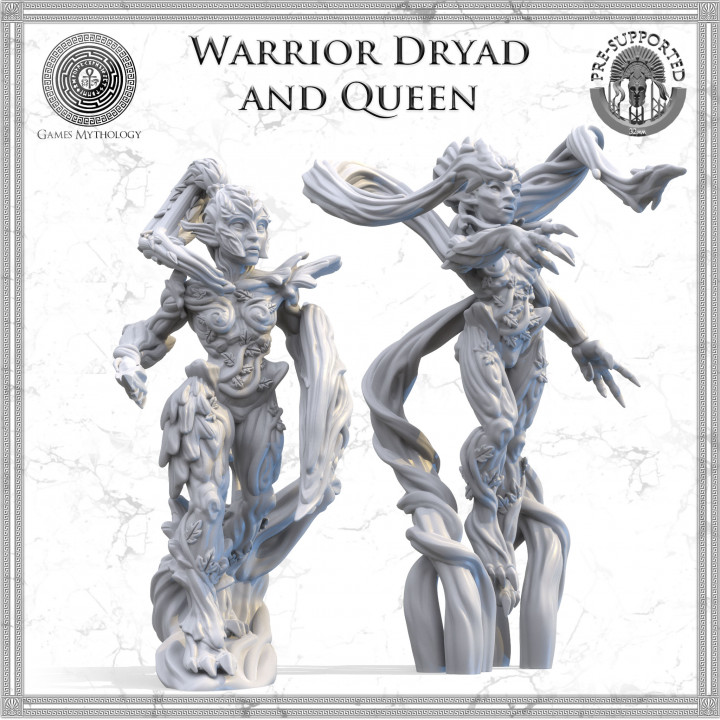 3D Printable Dryads by Games Mythology
