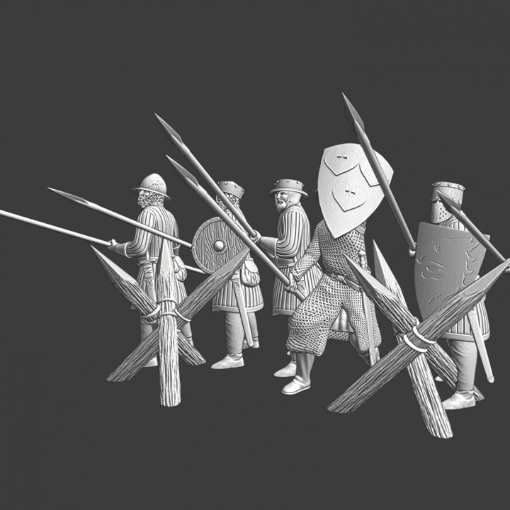 3D Printable Medieval infantry formation : Bundle #1 by Northern ...