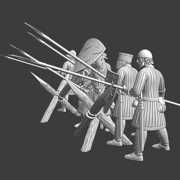 3D Printable Medieval infantry formation : Bundle #1 by Northern ...